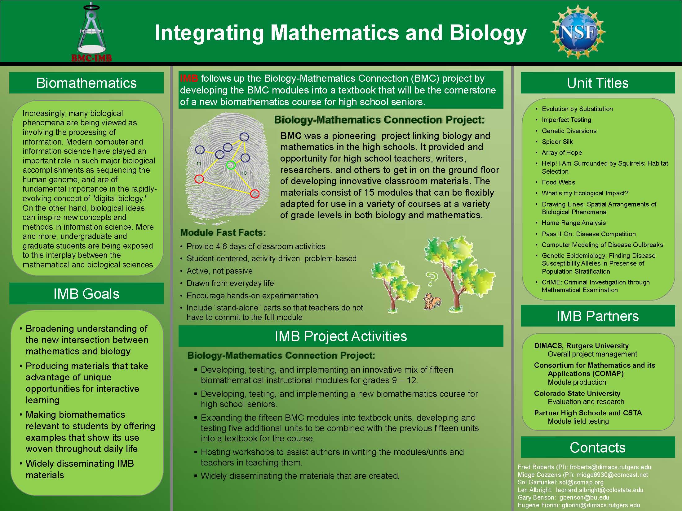 The Challenge of Interdisciplinary Education: Math-Bio | CADRE